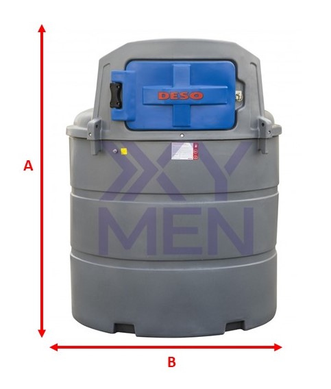 Zbiornik na olej napędowy 1340 l | Xymen | zbiorniki olejowe